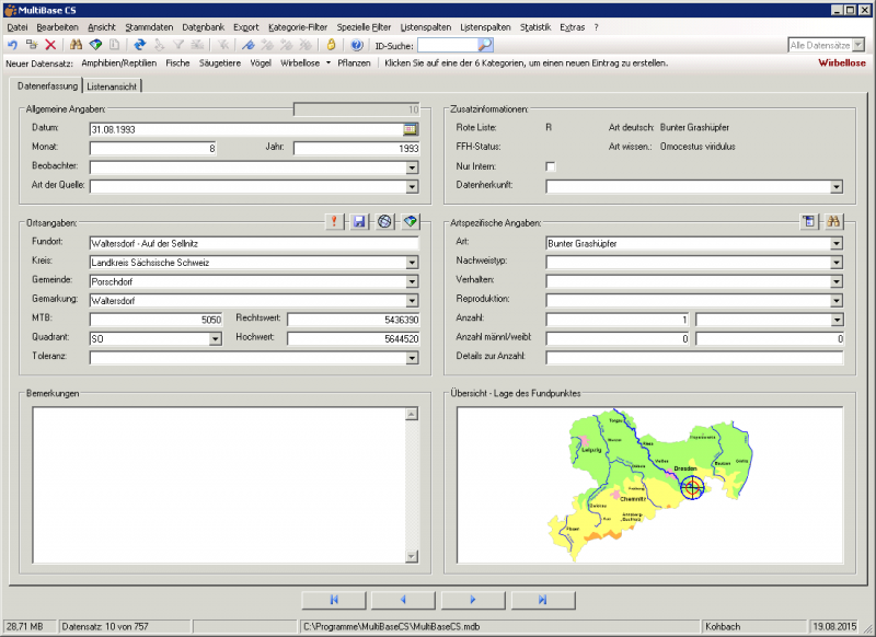 MultiBaseCS | Die Behördenlösung für den Artenschutz