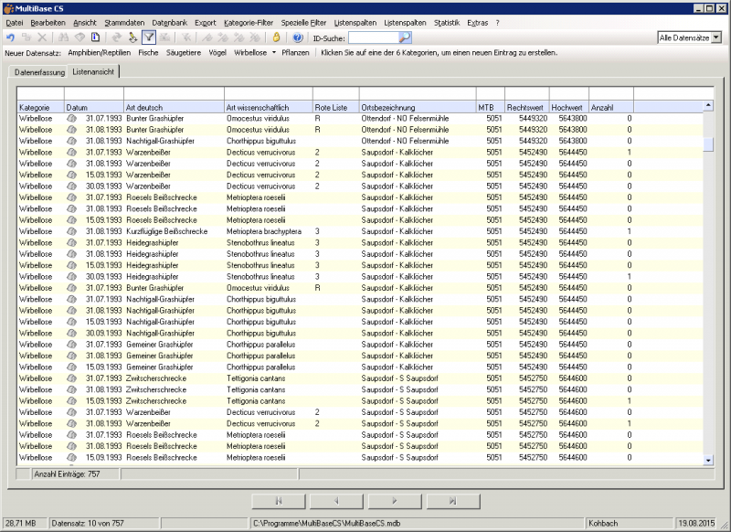 MultiBaseCS | Die Behördenlösung für den Artenschutz