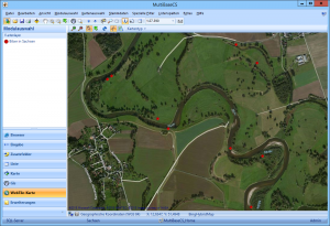 WebTile-Karte – Darstellung von Fundorten auf Luftbildern – MultiBaseCS
